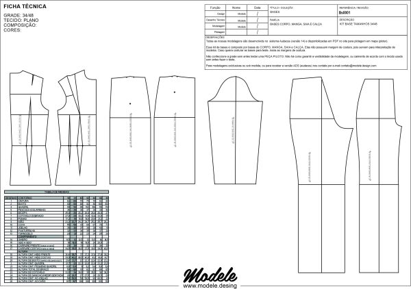 BS0001 – Kit bases – Base Pattern Kit – Modele